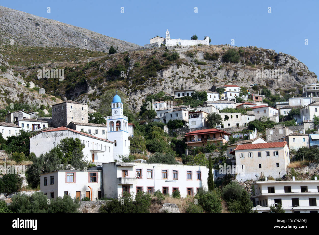 Dhermi in Southern Albania Stock Photo - Alamy