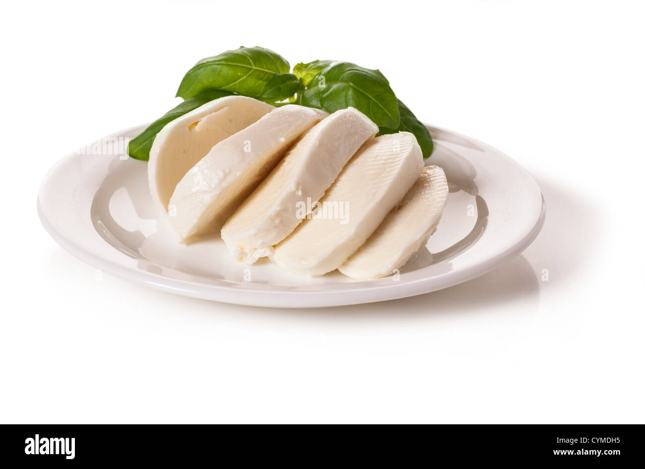 Piece white mozarella on hi-res stock photography and images - Alamy