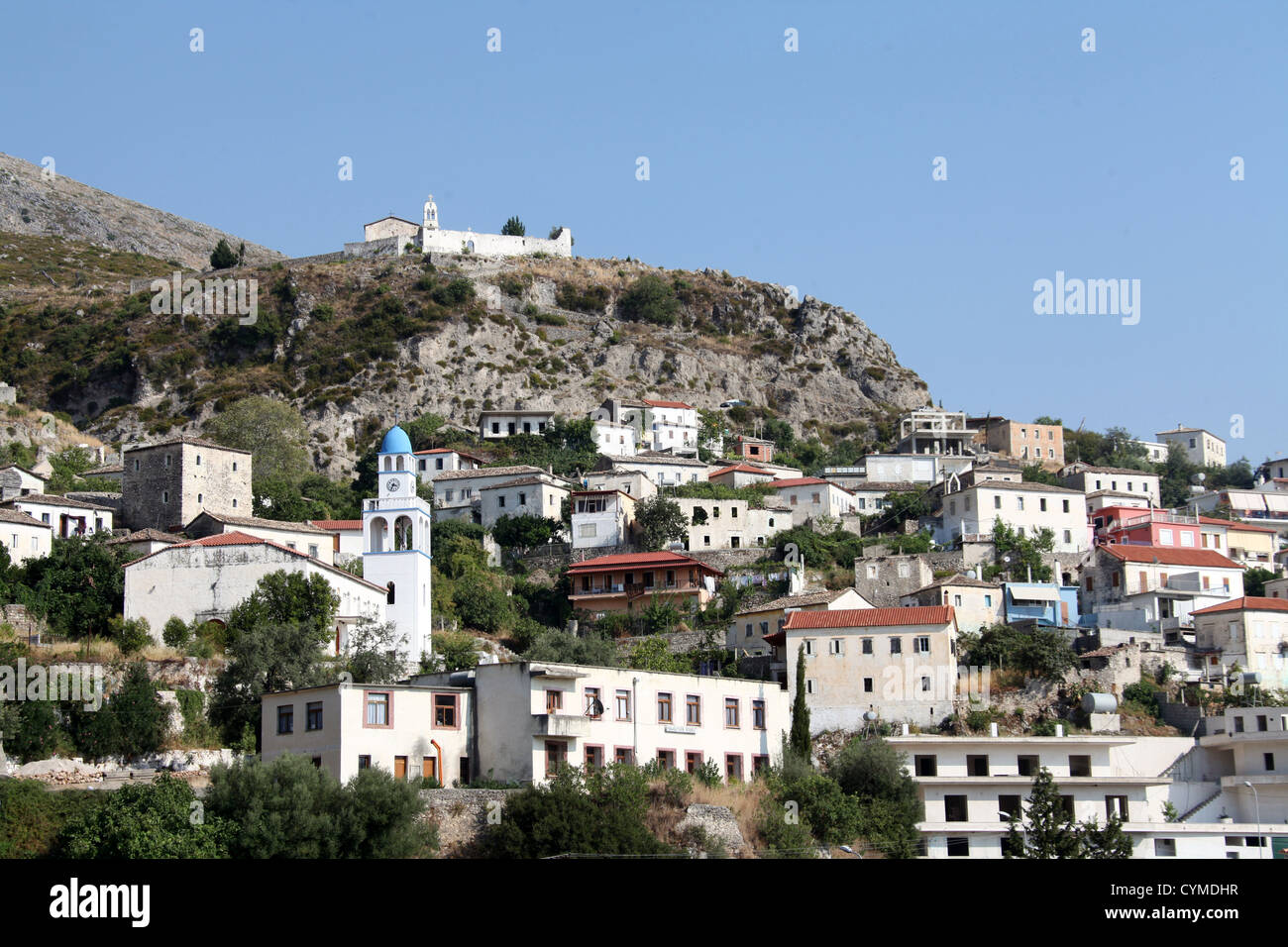 Dhermi in Southern Albania Stock Photo - Alamy