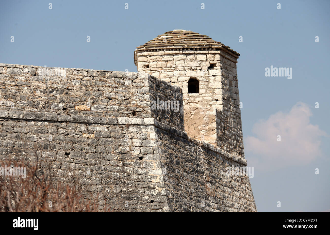 Fortress of Ali Pasha Tepelena at Porto Palermo in Southern Albania ...