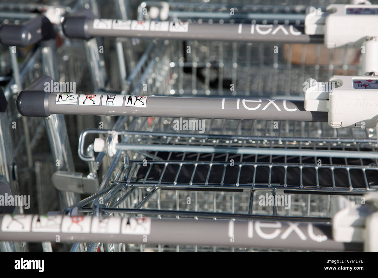 Stack of trolleys hi-res stock photography and images - Alamy