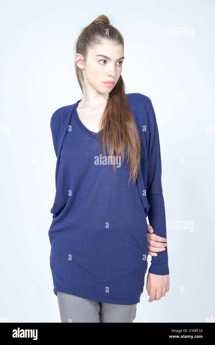 Half length fashion model portrait Stock Photo - Alamy