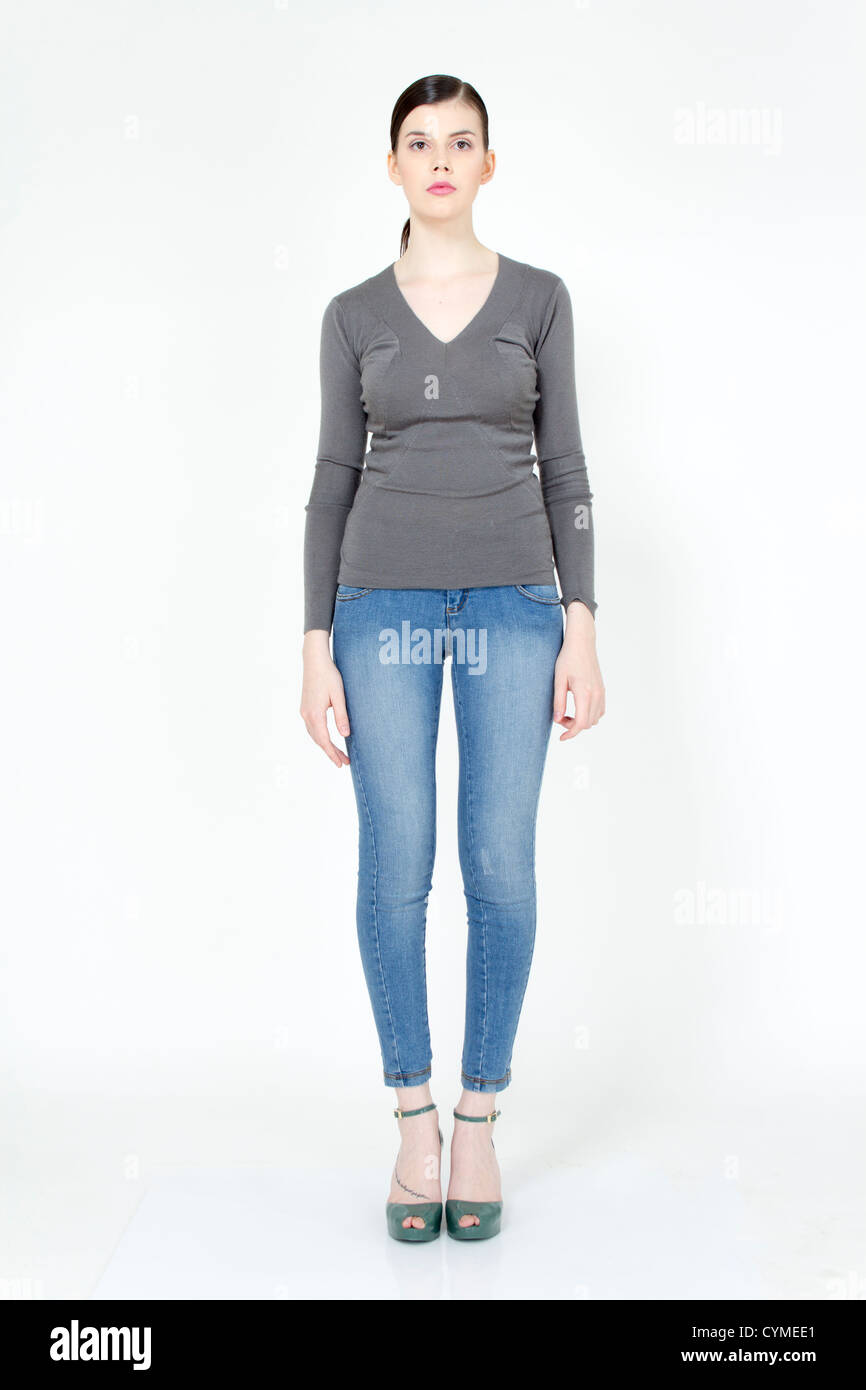 Full length fashion model portrait Stock Photo - Alamy