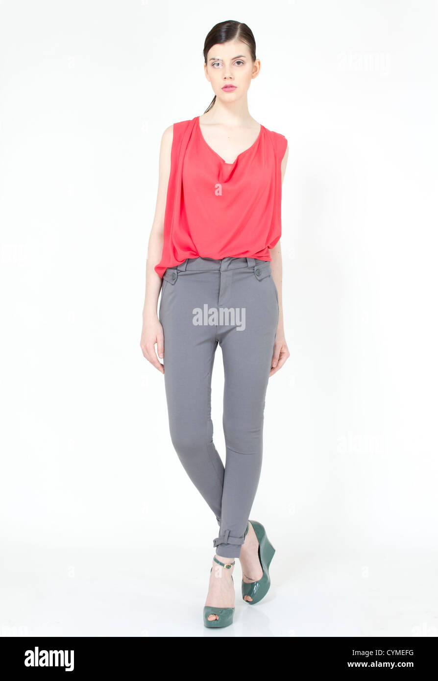 Full length fashion model portrait Stock Photo - Alamy