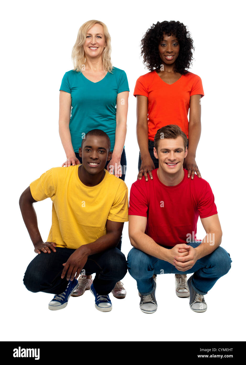 Four women seated Cut Out Stock Images & Pictures - Alamy