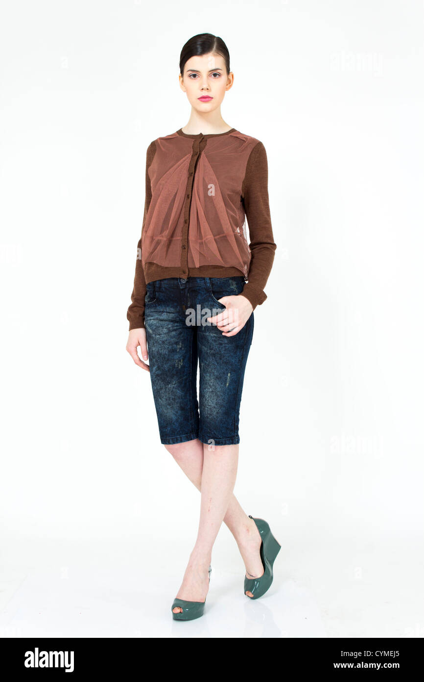 Full length fashion model portrait Stock Photo - Alamy