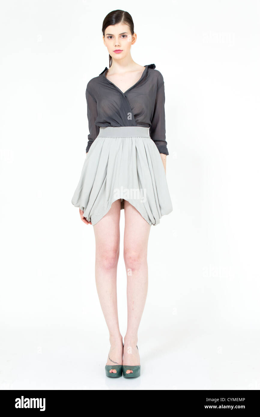 Full length fashion model portrait Stock Photo - Alamy