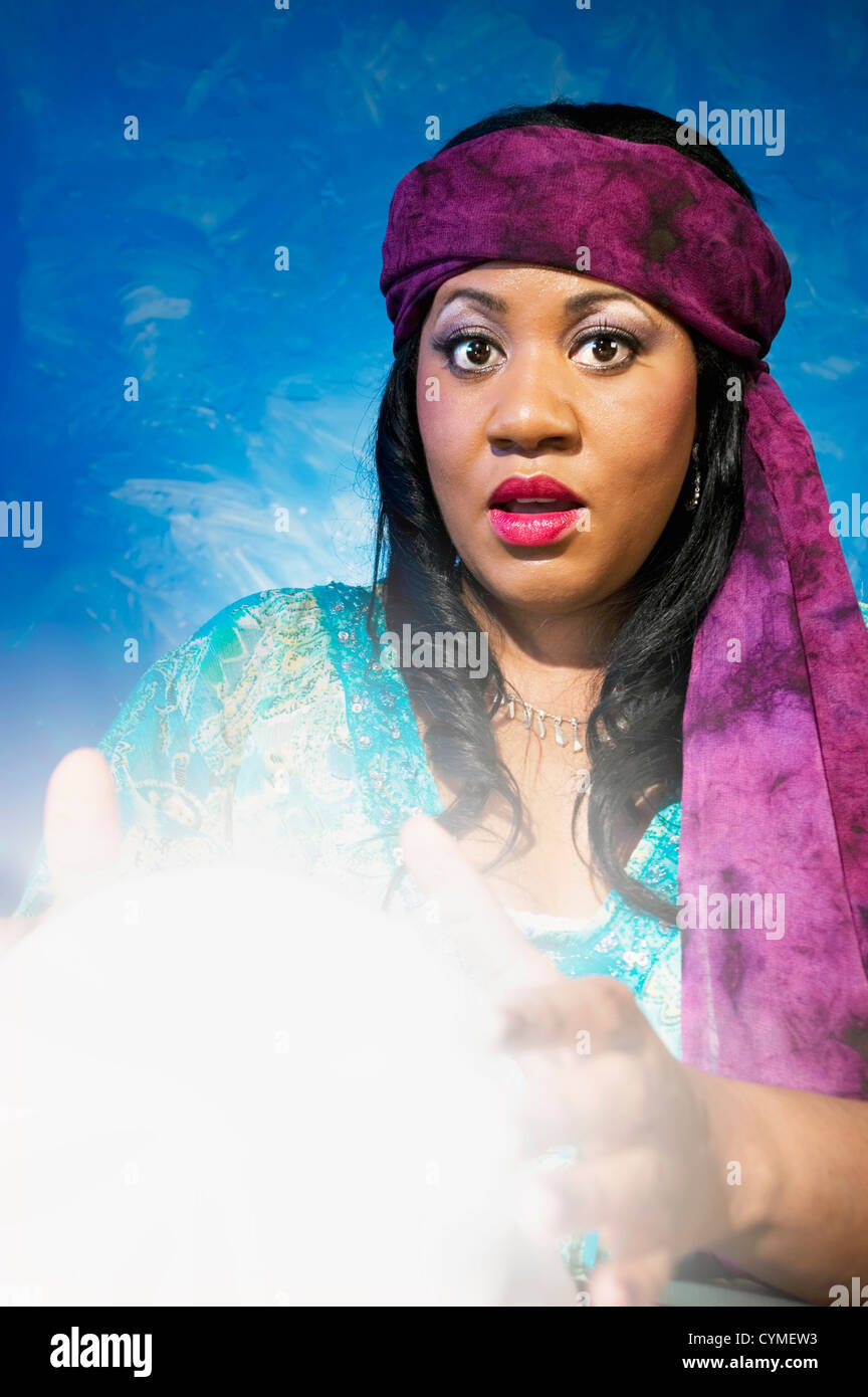 Gypsy fortune teller Stock Photo - Alamy