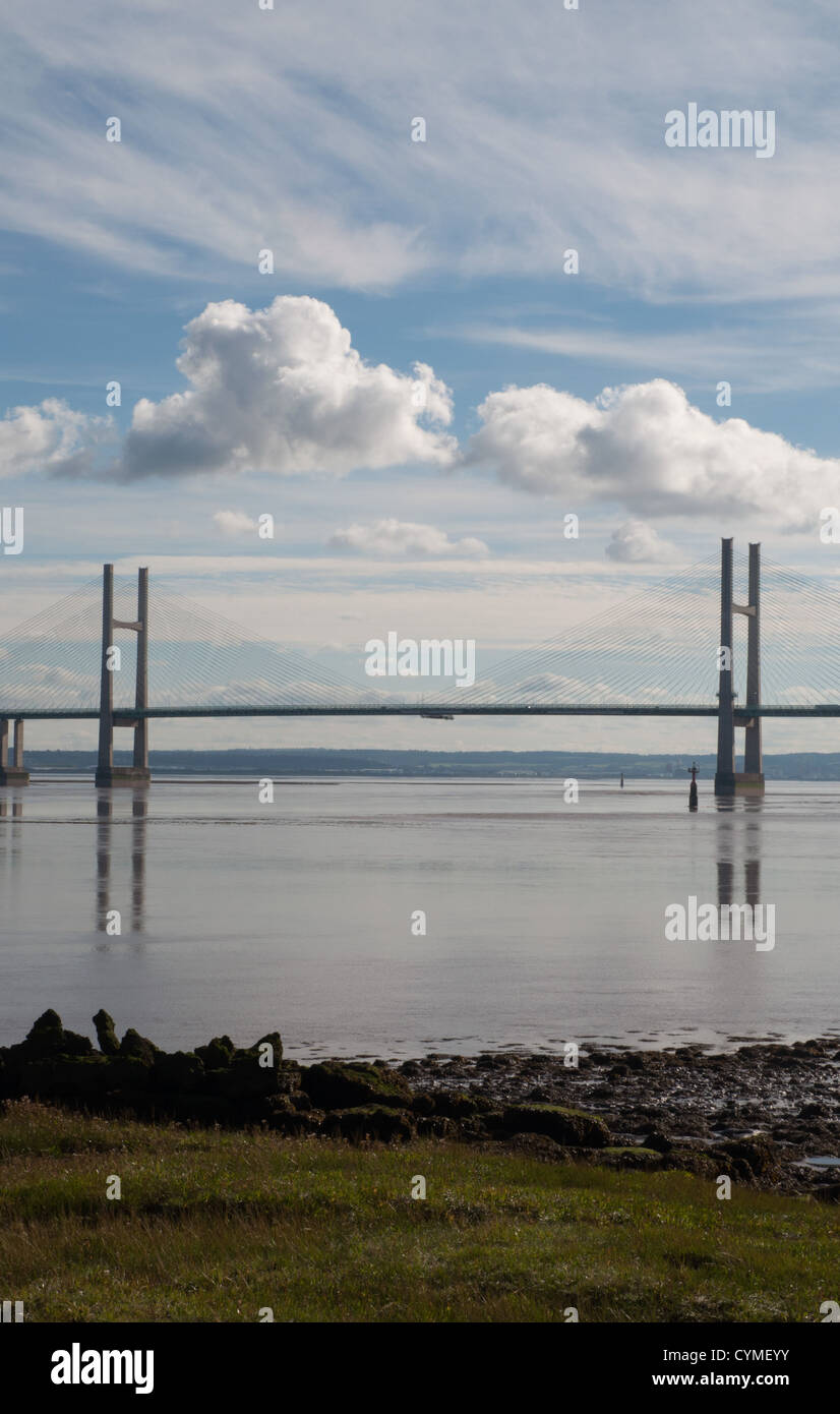 River Severn Second Severn Crossing Suspension Bridge Stock Photo - Alamy