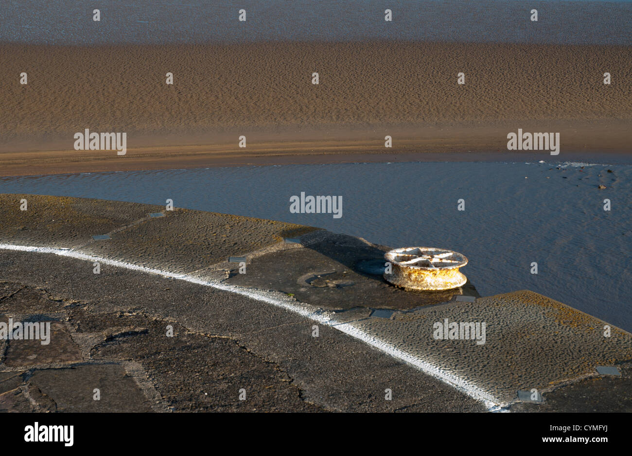 estuary sand bank low tide abstract mud flats side lit textures harbour ...
