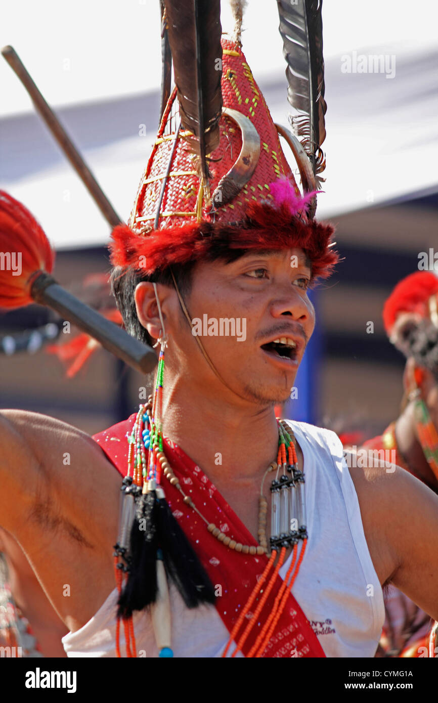 Nocte warrior tribe, man with traditional Wear at Namdapha Eco Cultural ...