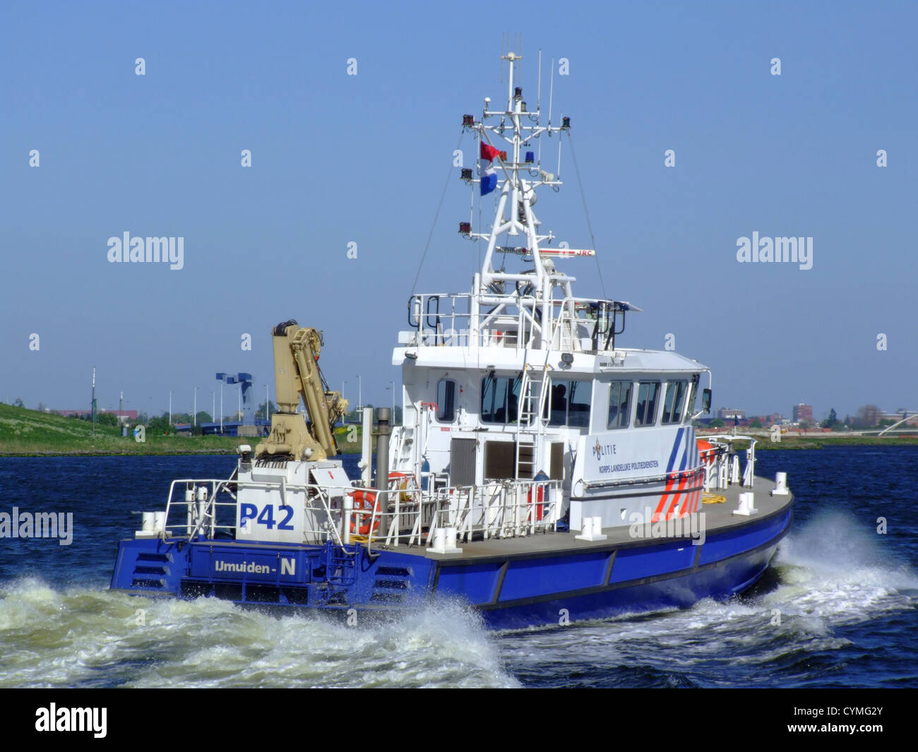 Police boats in the Netherlands Stock Photo - Alamy