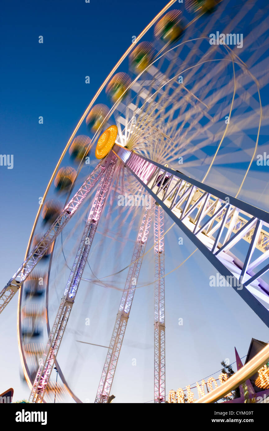 Big wheel on a fun fair Stock Photo - Alamy
