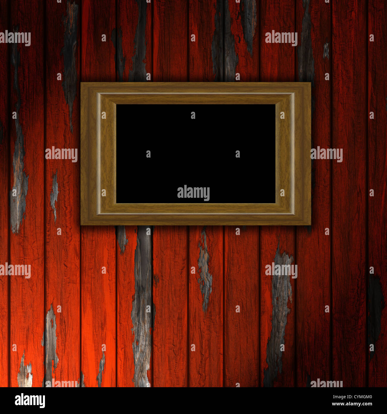 photo frame on wall Stock Photo - Alamy
