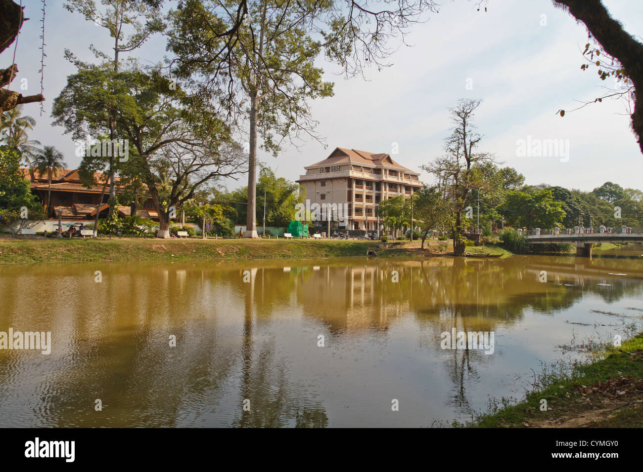 Public Park in Siem Reap, Cambodia Stock Photo - Alamy