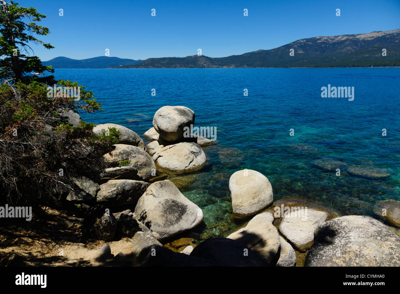Lake Tahoe - Crystal Bay, from near Sand Harbor Stock Photo - Alamy