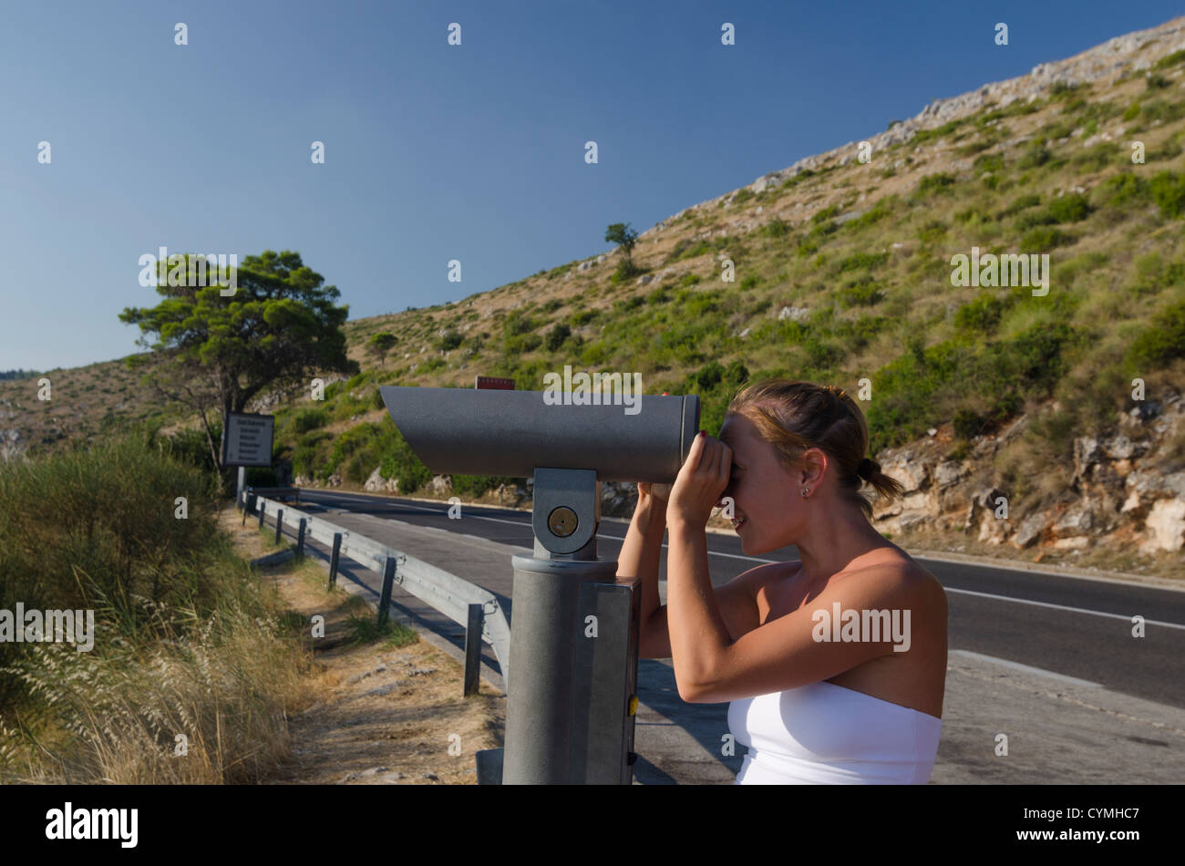 binocular, distant, instrument, lens, lookout, optical, scenic, sky ...