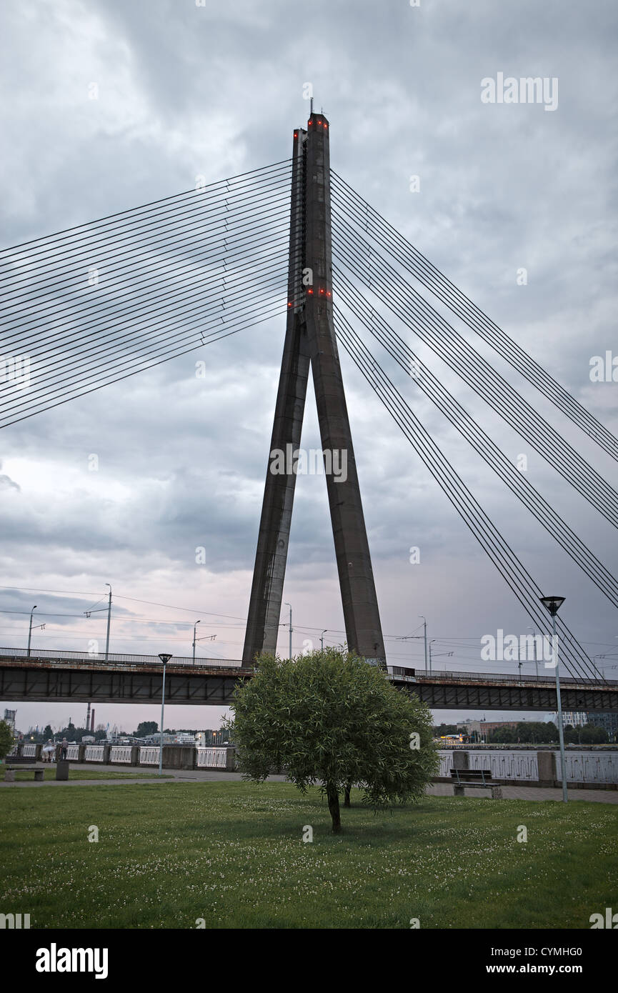 Bridge in Riga, Latvia Stock Photo - Alamy