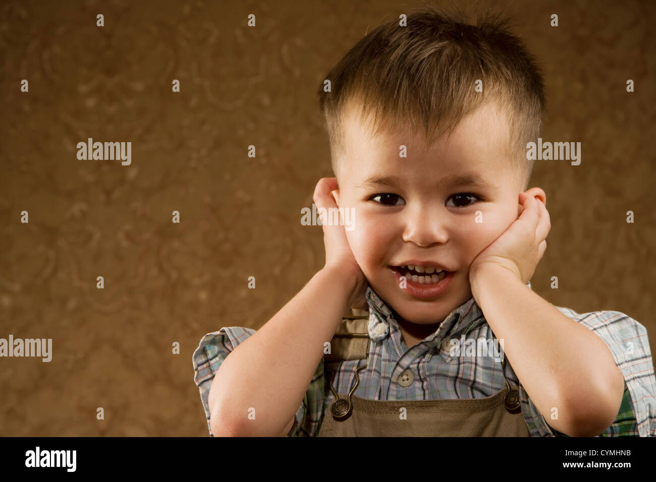 Portrait of a happy young Arabic boy Stock Photo - Alamy
