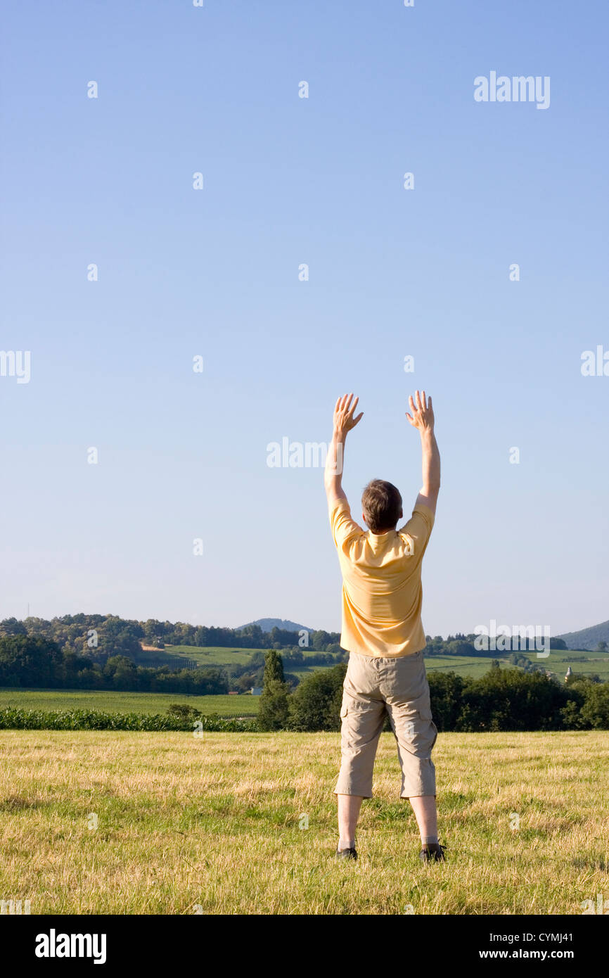 Arms uplifted hi-res stock photography and images - Alamy
