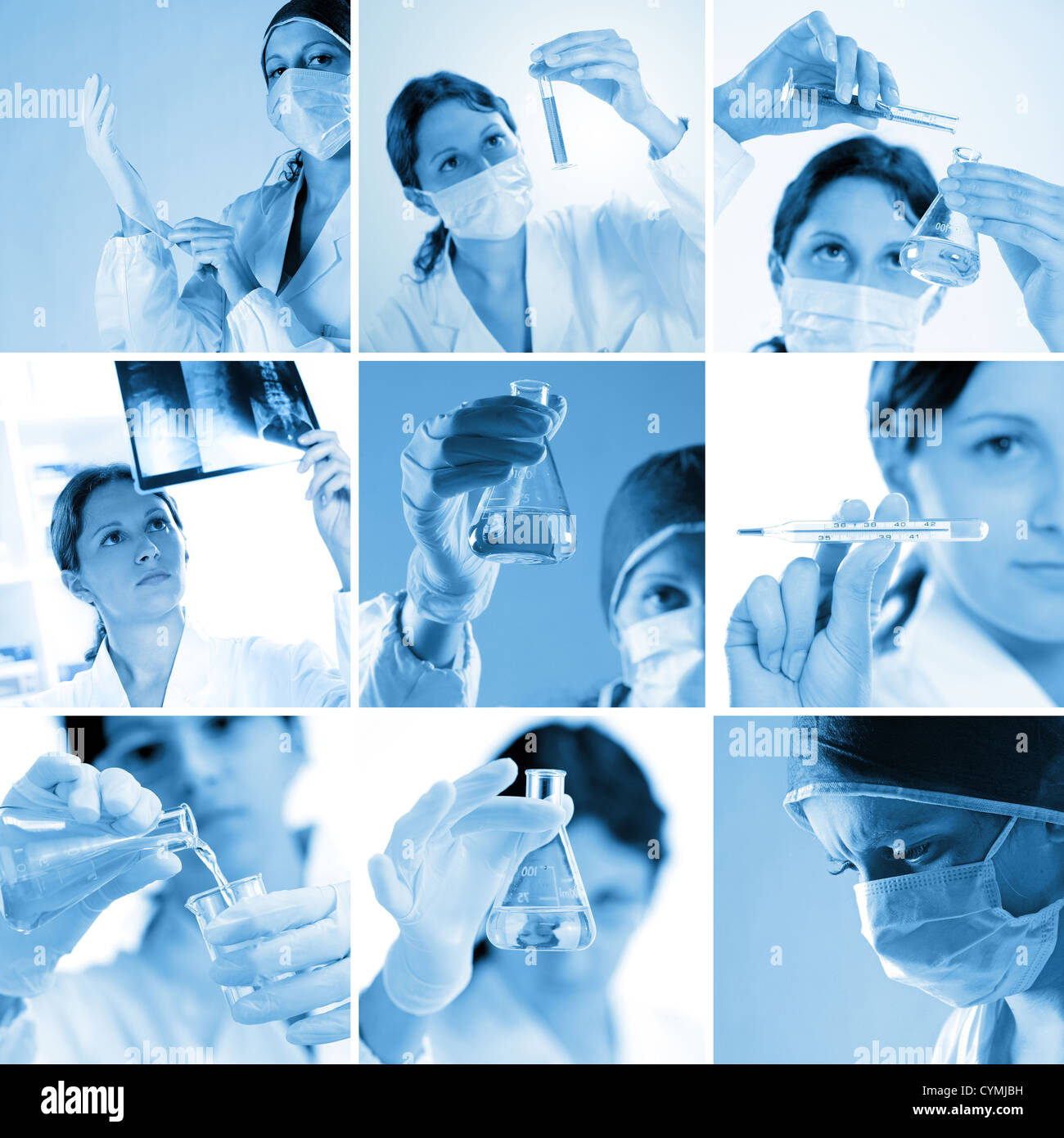composition of medical images Stock Photo - Alamy