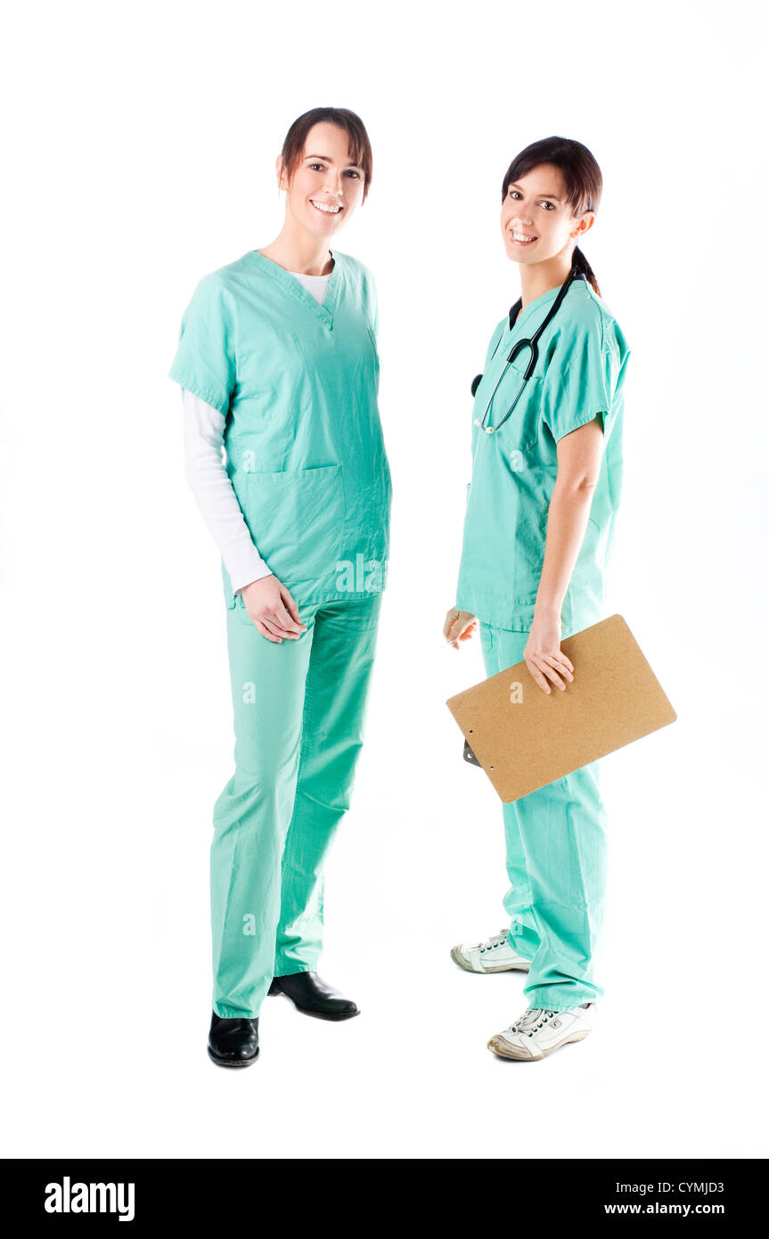 Young doctor two attractive nurses hi-res stock photography and images ...