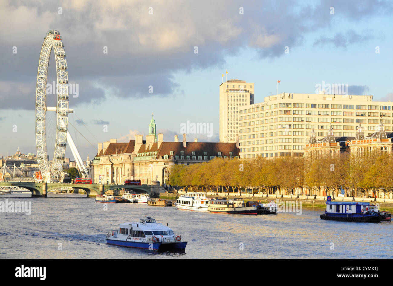 A river view of London Stock Photo - Alamy