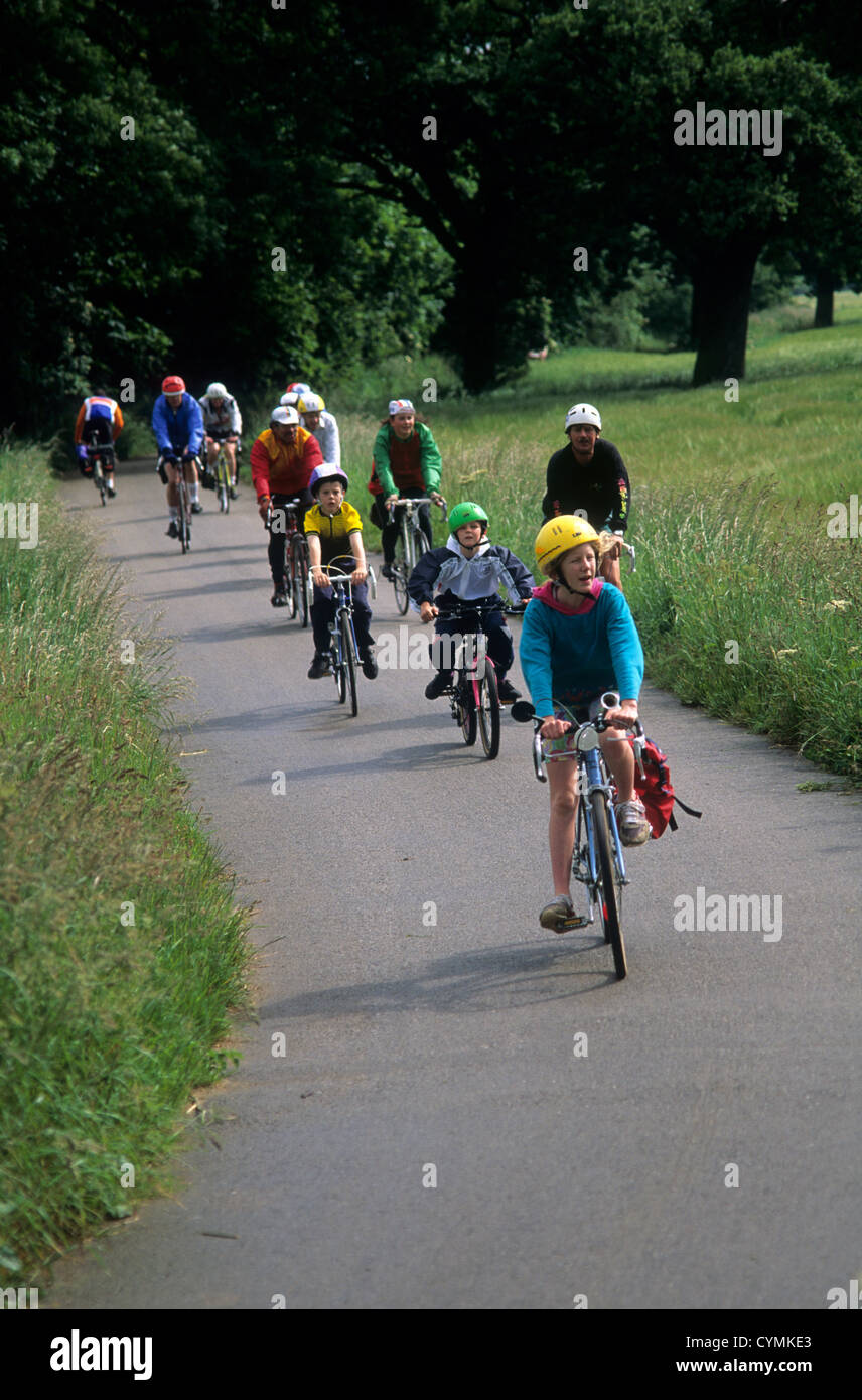 Sports, cyclists on cycle path (Green transport) York, England, United ...