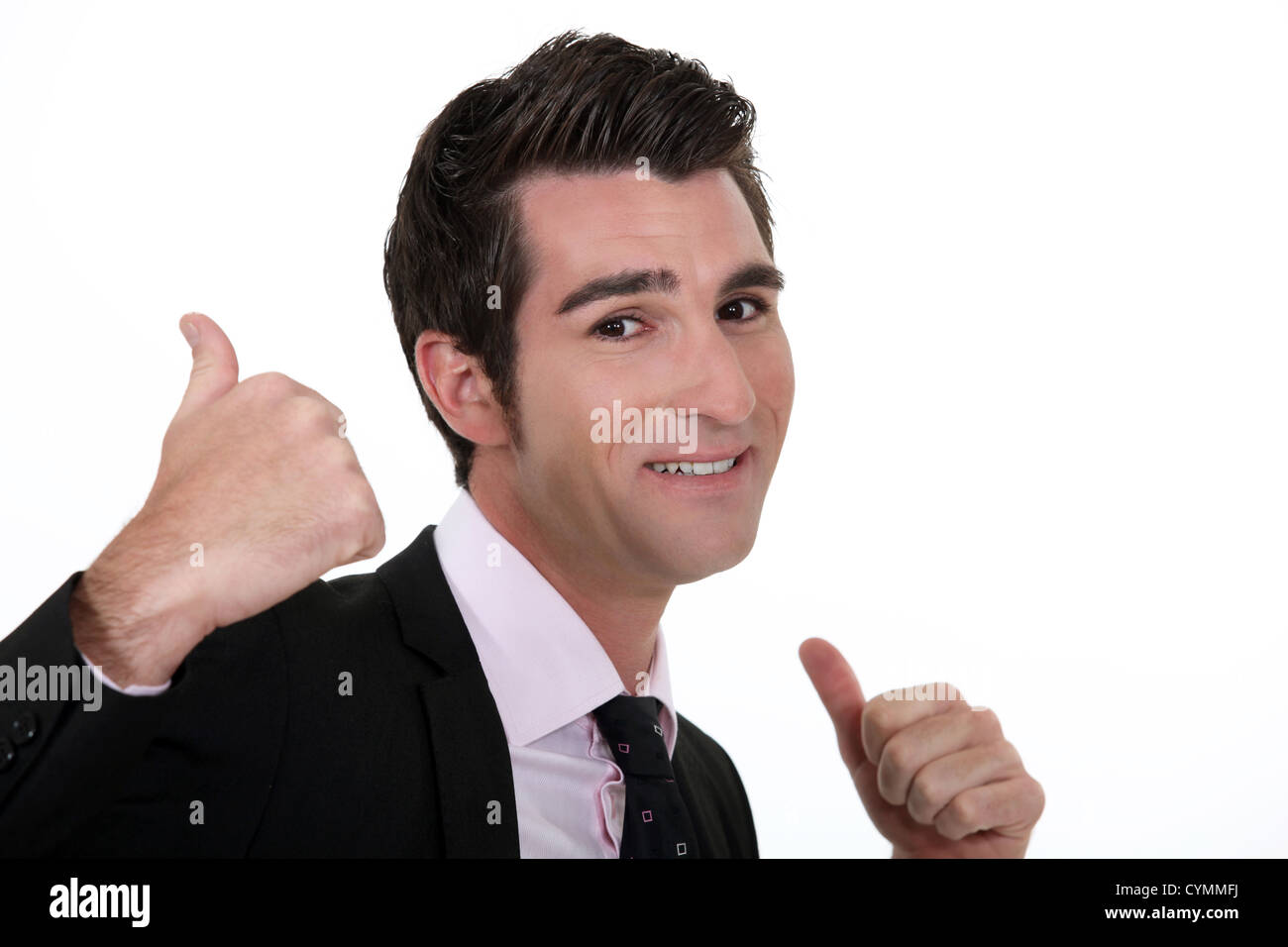 businessman thumbs up Stock Photo - Alamy