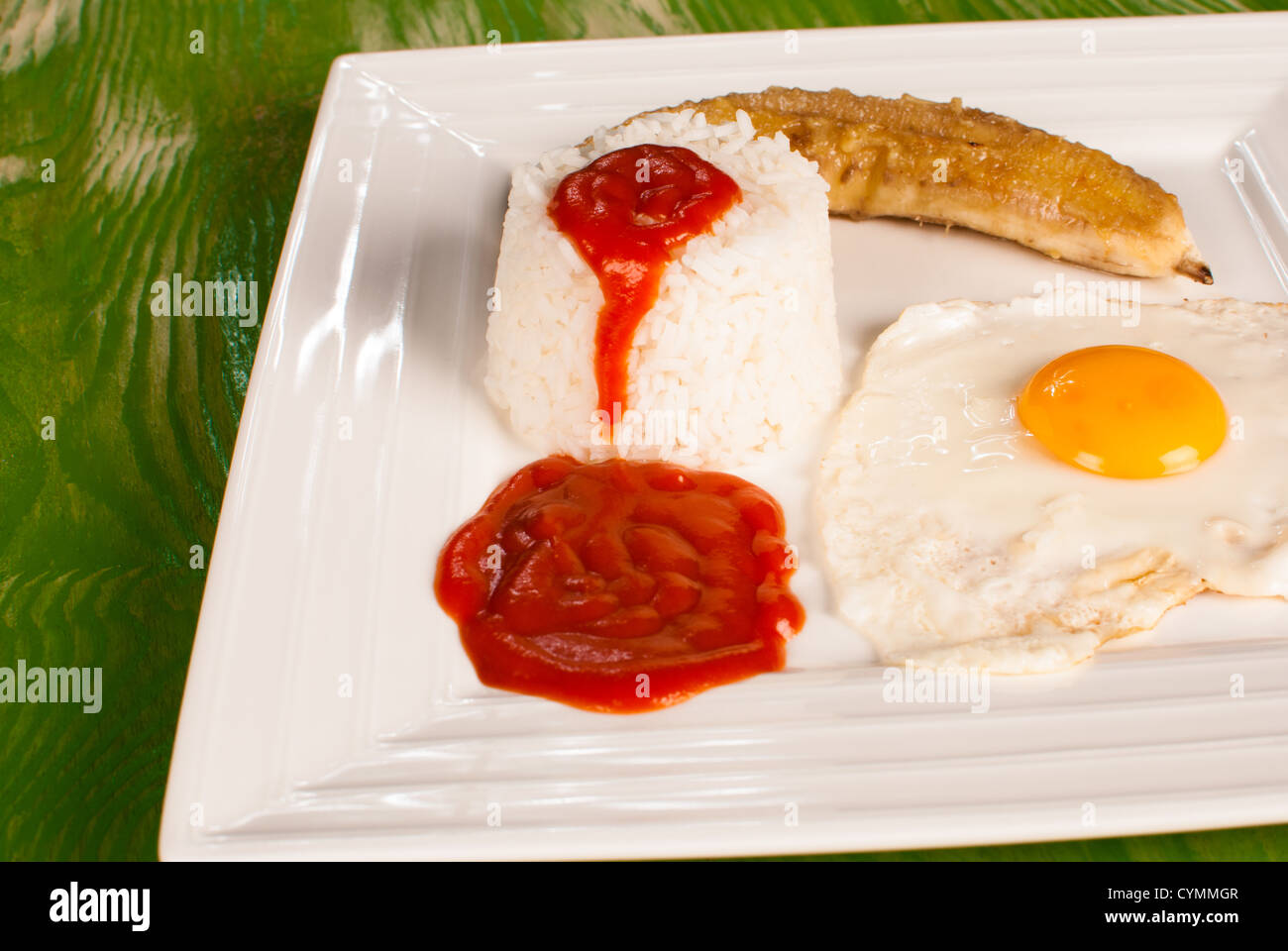 Cuban style rice, a classic in Latin countries Stock Photo - Alamy