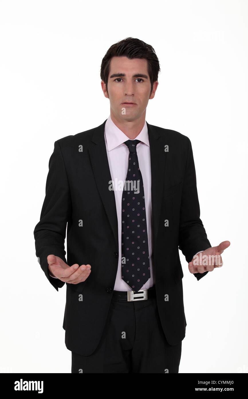 businessman looking lost and confused Stock Photo - Alamy