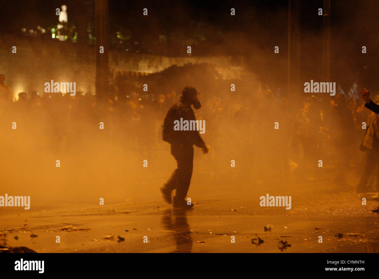 Nov. 7, 2012 - Athens, Greece - Riots outside the Greek parliament ...