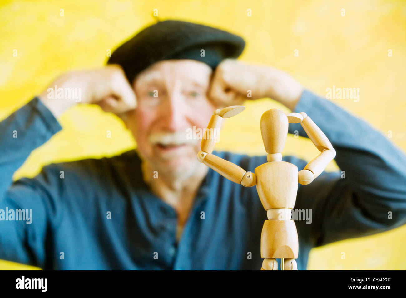 Wooden figure model hi-res stock photography and images - Alamy