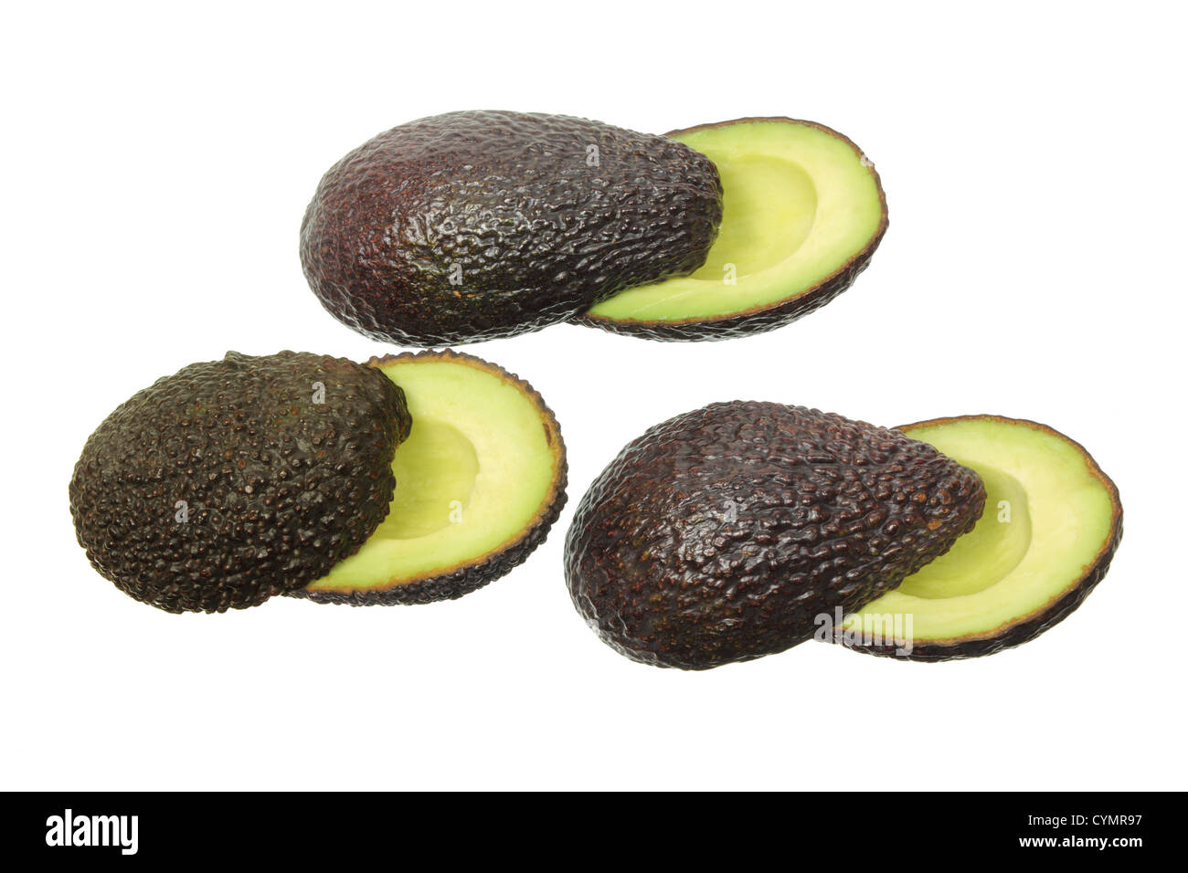 Avocado cut cutout hi-res stock photography and images - Alamy