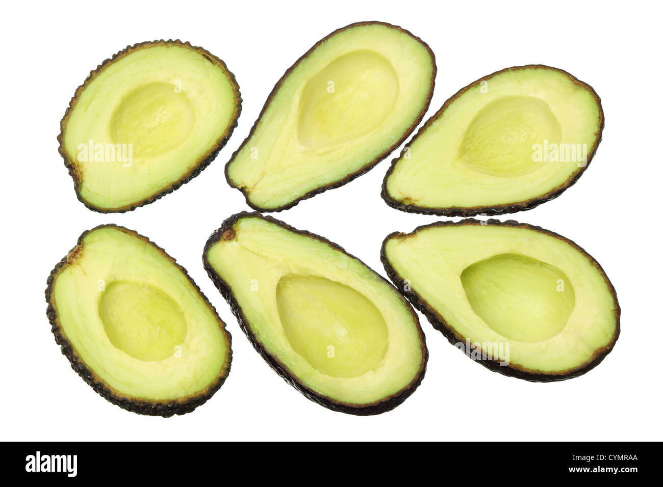 Avocado cut cutout hi-res stock photography and images - Alamy