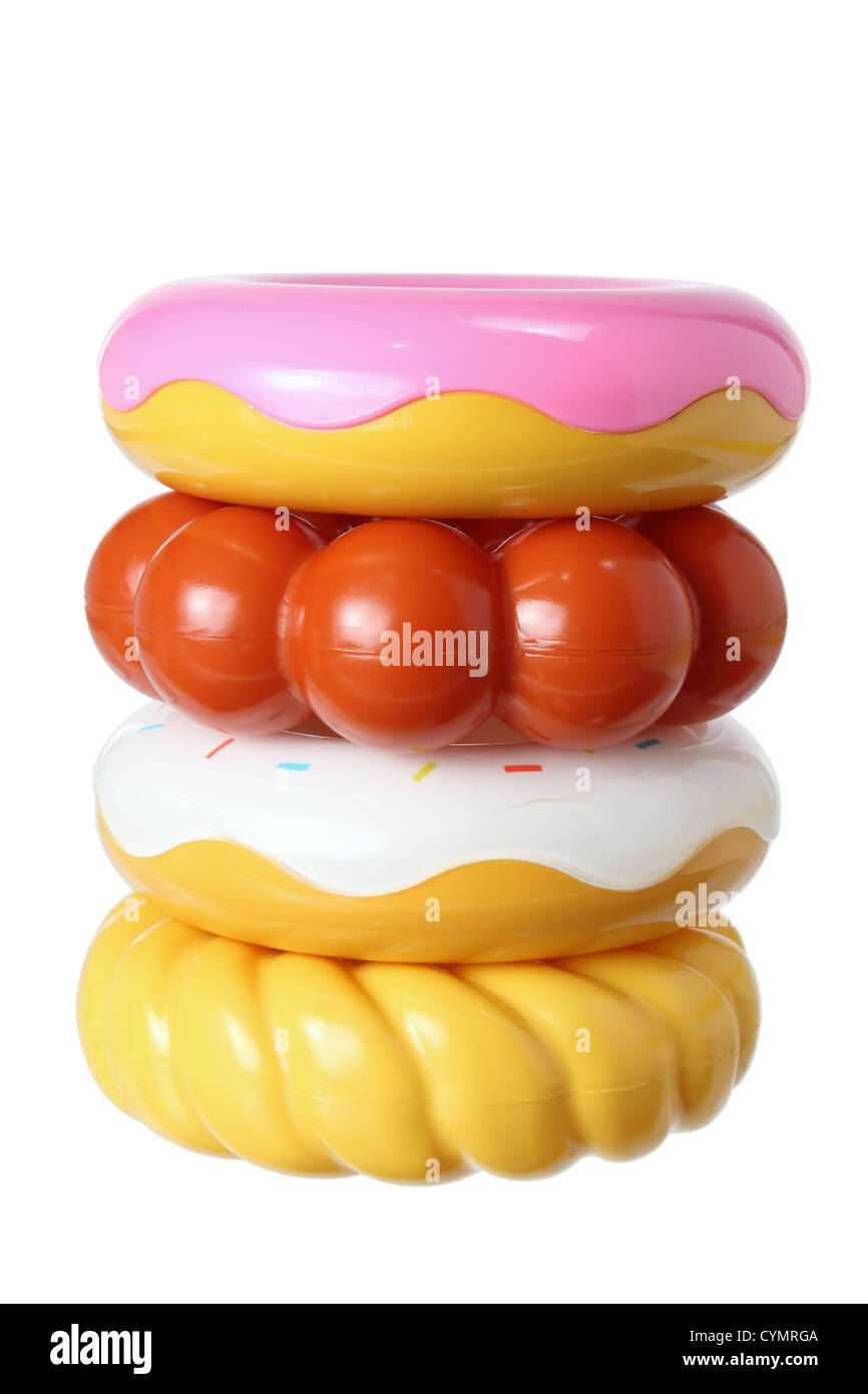 Plastic Toy Donuts Stock Photo - Alamy