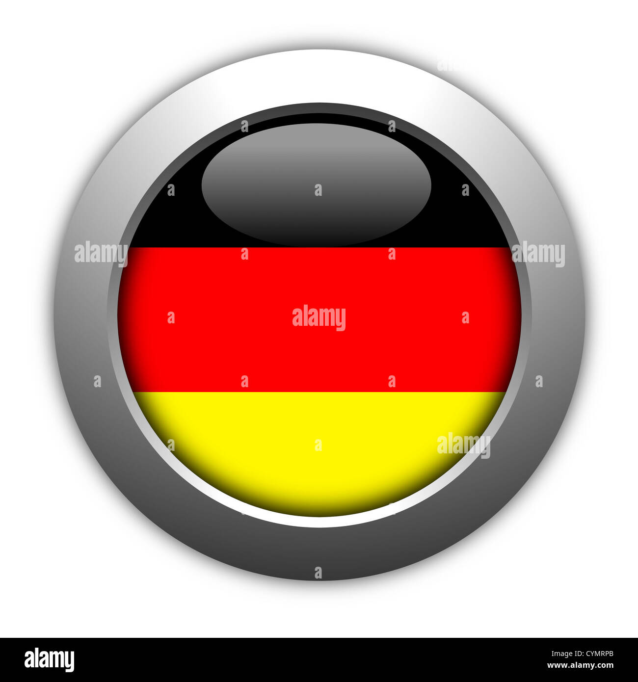 germany button flag sign or badge for website Stock Photo - Alamy