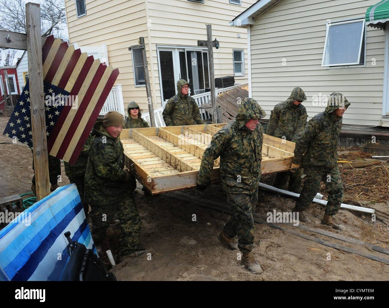 Nov. 7, 2012 - Queens, New York, U.S. - U.S. Marines from the 8th ...
