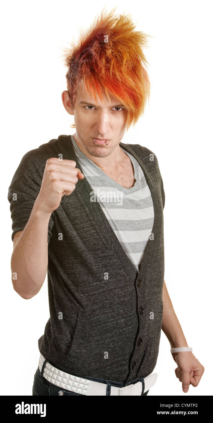 Teenager with mohawk hi-res stock photography and images - Alamy