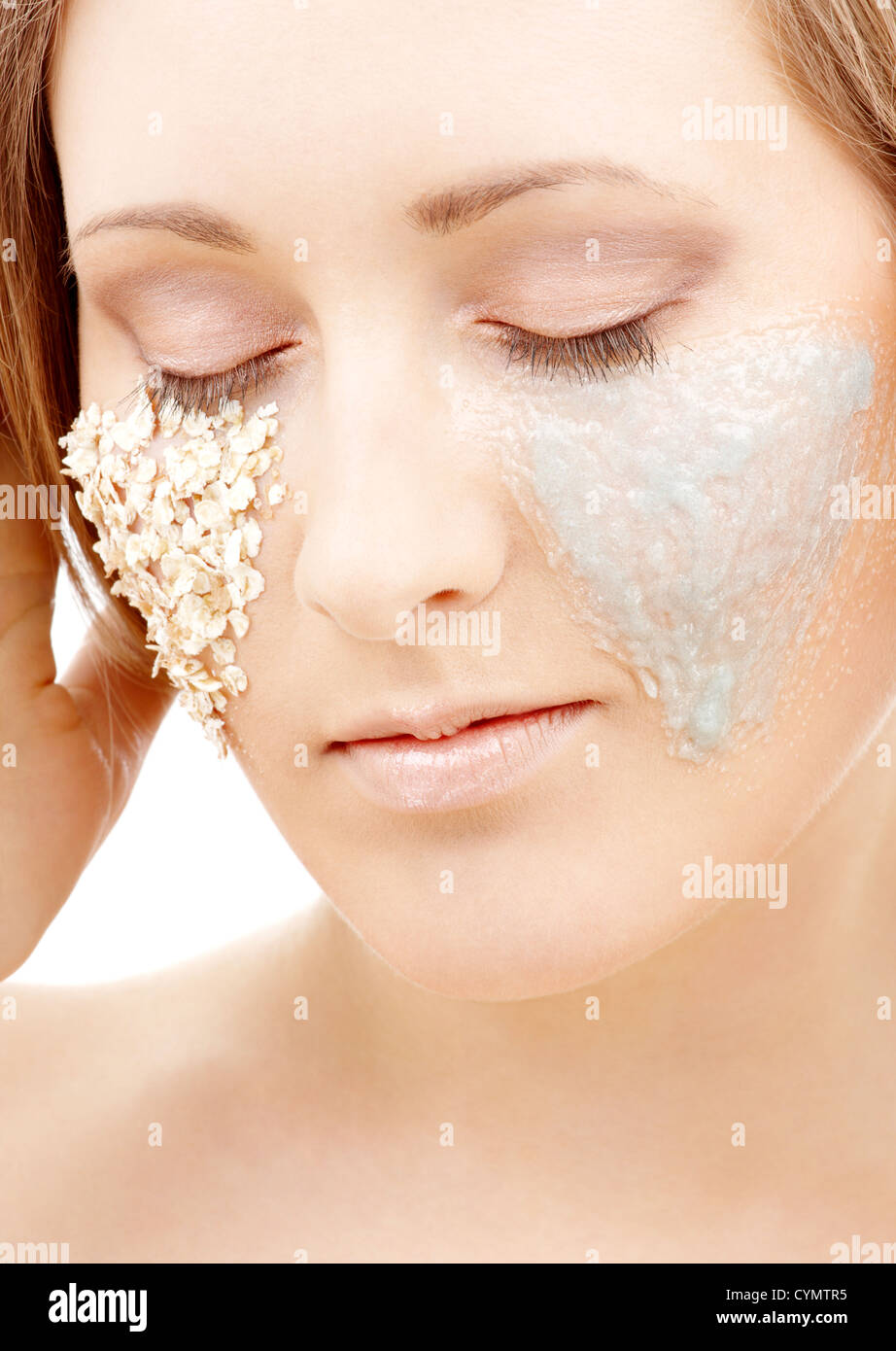 Beautiful woman gel scrub on hi-res stock photography and images - Alamy