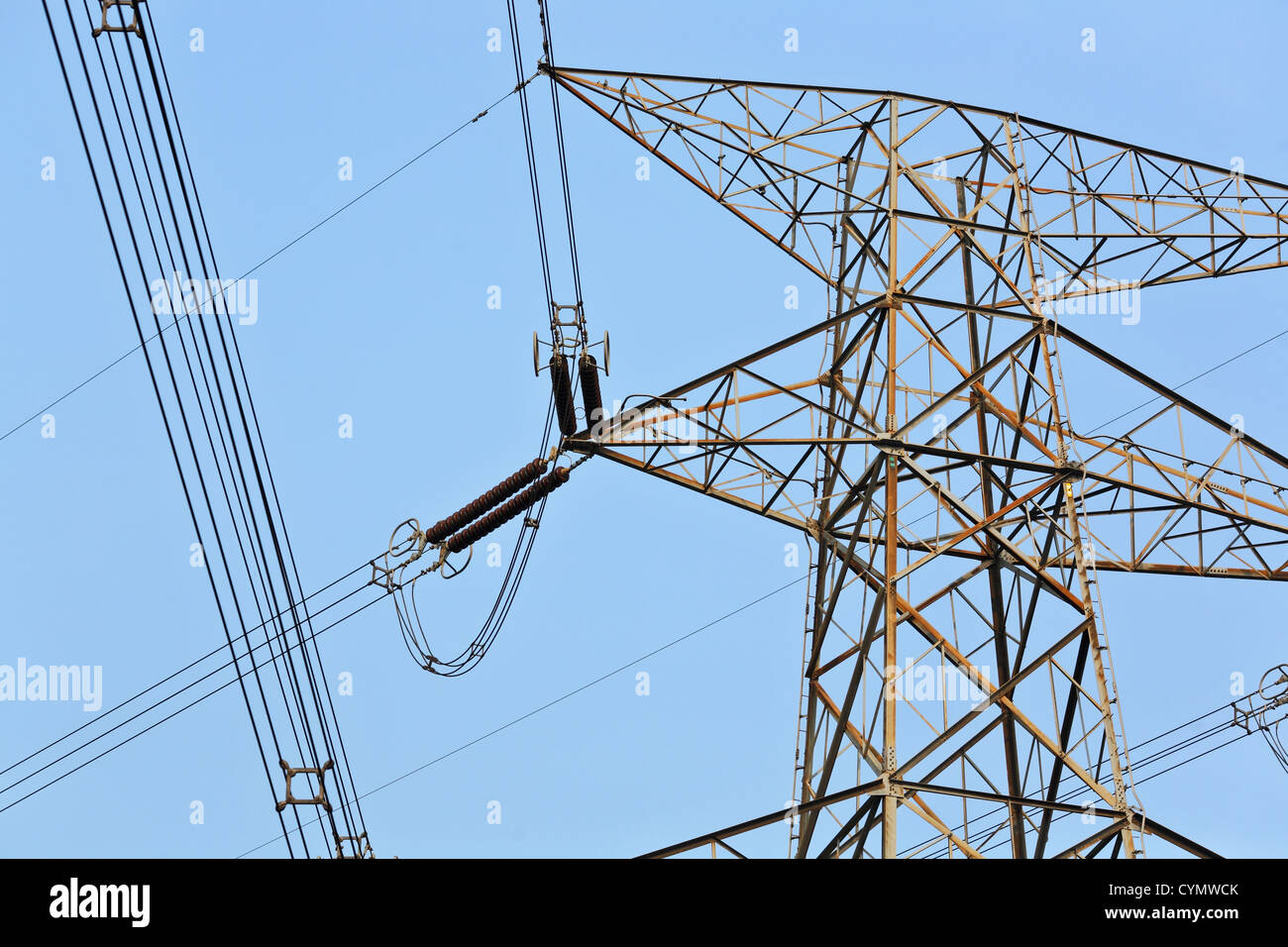 power transmission tower Stock Photo - Alamy