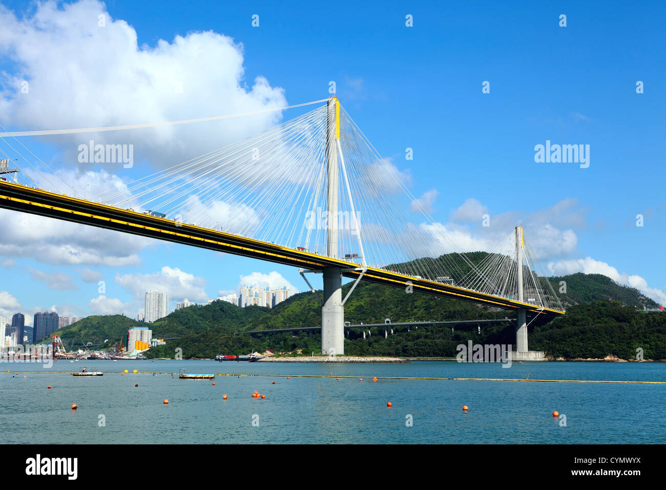 Ting Kau bridge in Hong Kong Stock Photo - Alamy