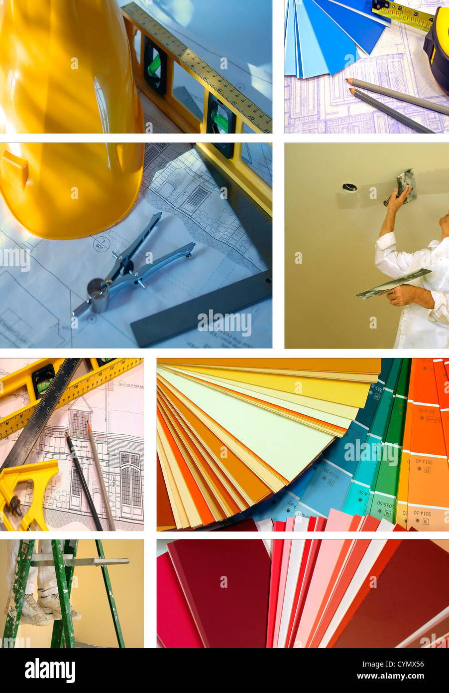 Construction Materials Collage