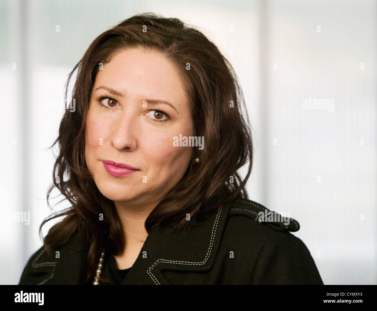 Portrait Of A Pretty Hispanic Woman Stock Photo - Alamy