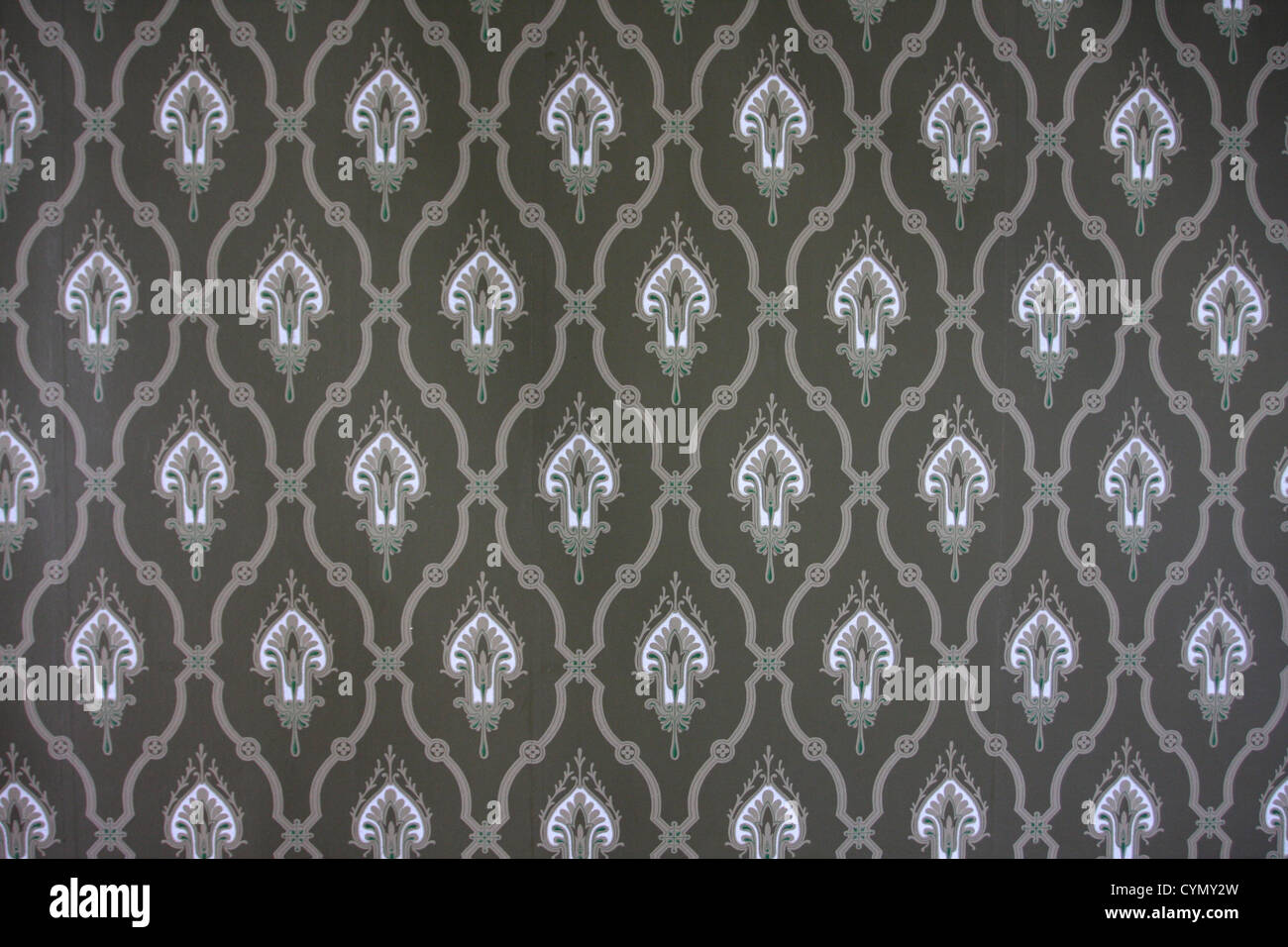 Old antique wallpaper,(over 100 years old), great as a background in ...