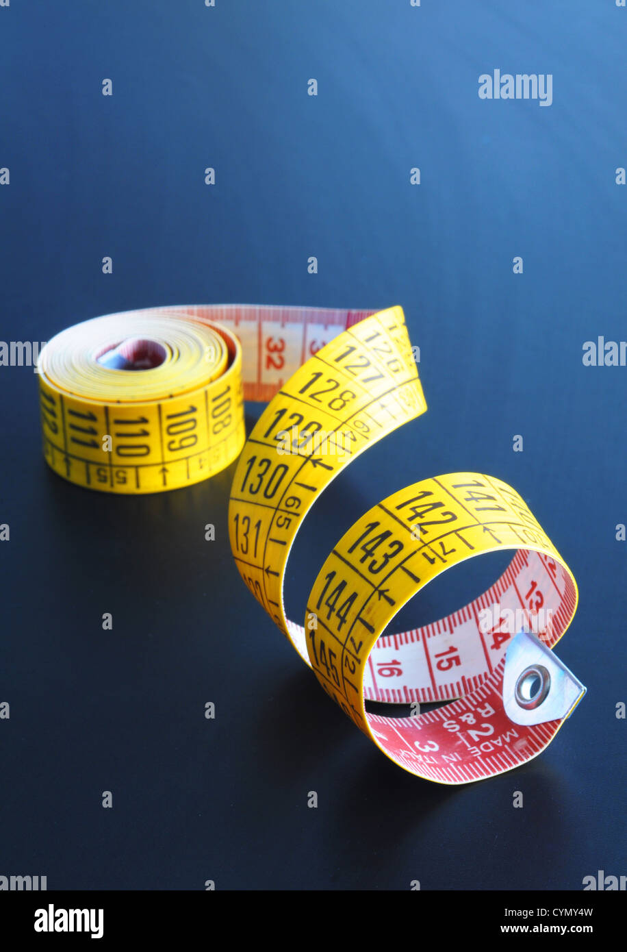 measuring tape of the tailor with copyspace for a text message Stock ...
