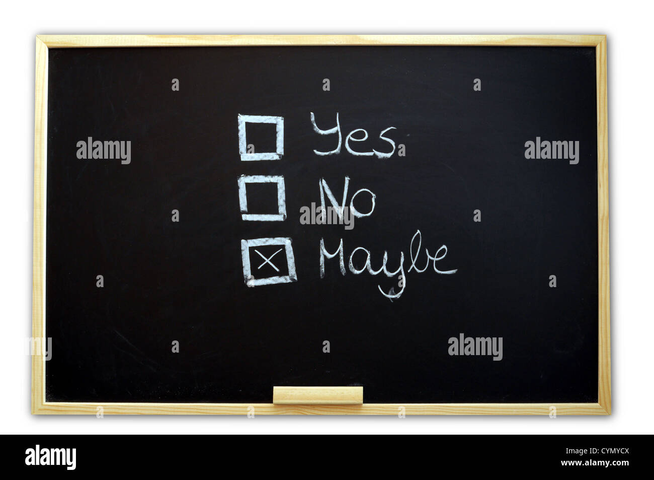 vote yes or no written on chalkboard or blackboard Stock Photo - Alamy
