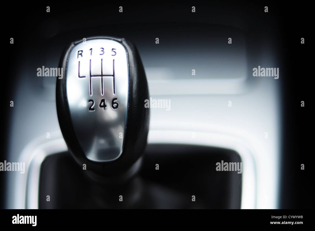 gear shift from a modern sports car in metal design Stock Photo - Alamy