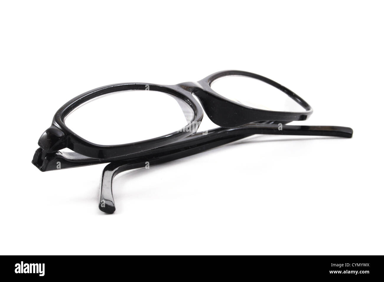 eye glasses isolated on white background with copyspace Stock Photo - Alamy