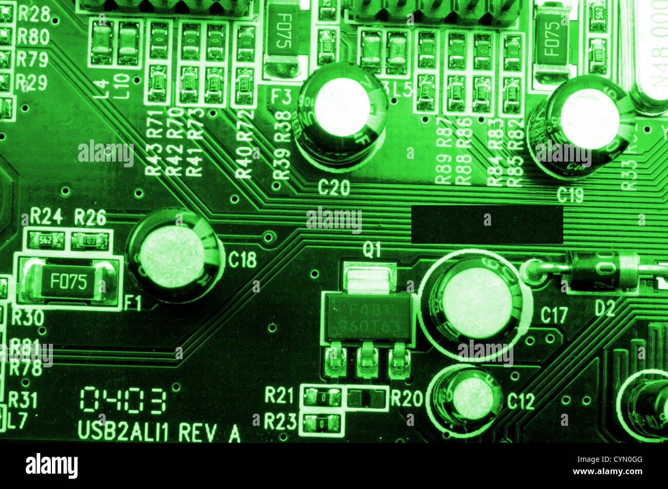 modern high tech computer electronics eqipment background Stock Photo ...